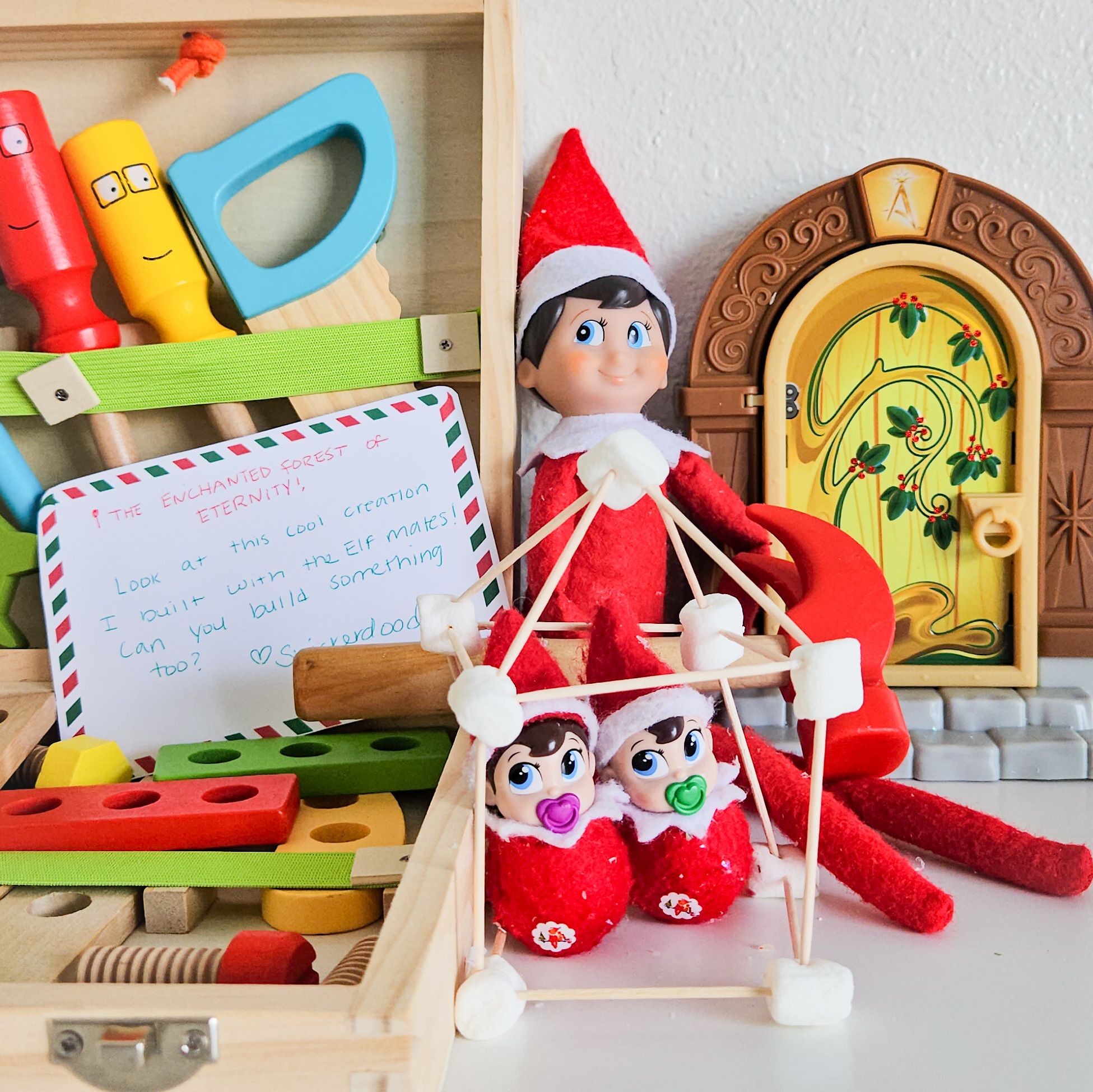 Elf Door 5 minute Ideas – Ashley McLaughlin | Let's Make Holiday Magic